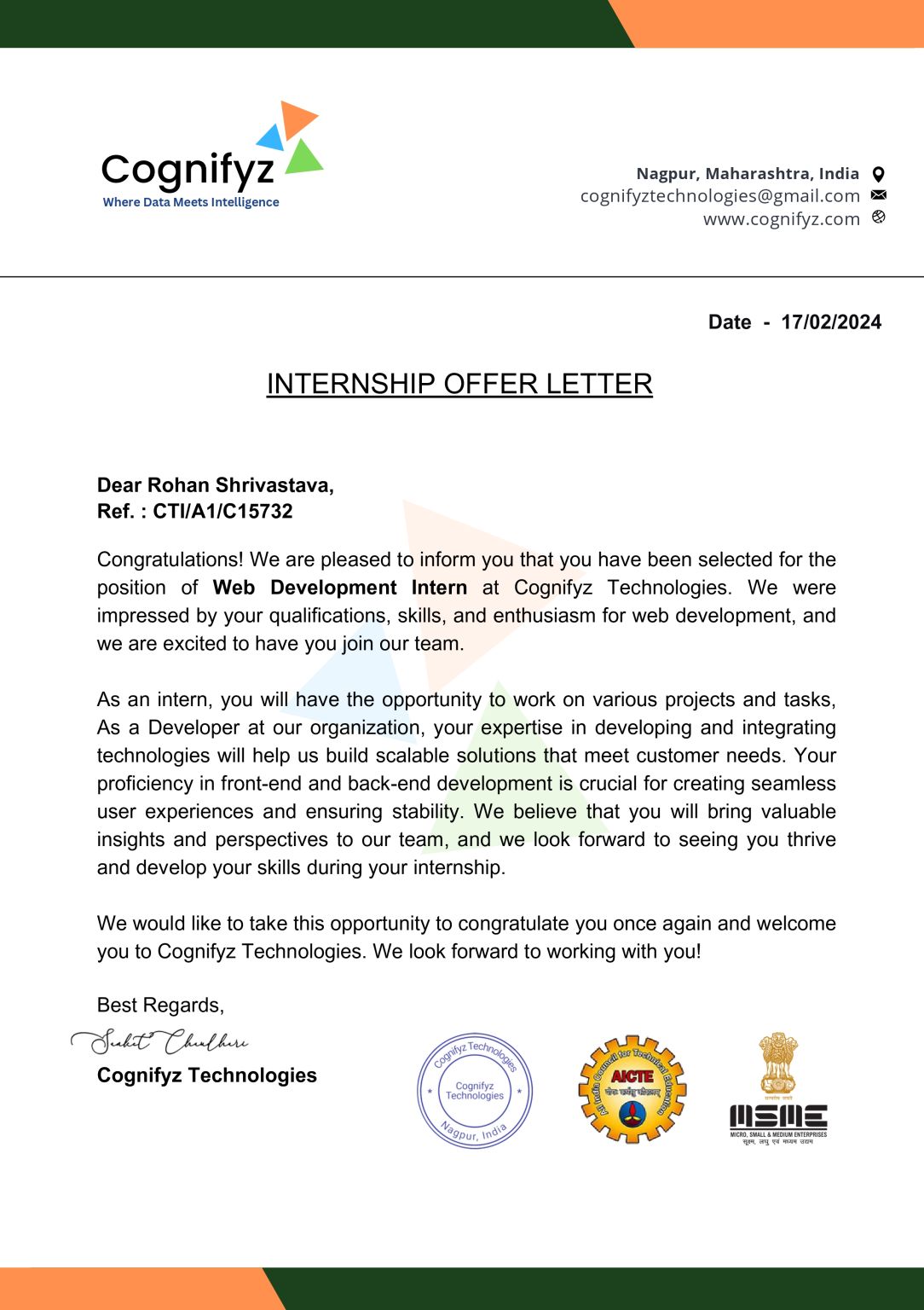 Rohan Shrivastava on LinkedIn: #internship #webdevelopment #cognifyz # ... Rohan Shrivastava on LinkedIn: #internship #webdevelopment #cognifyz # ...