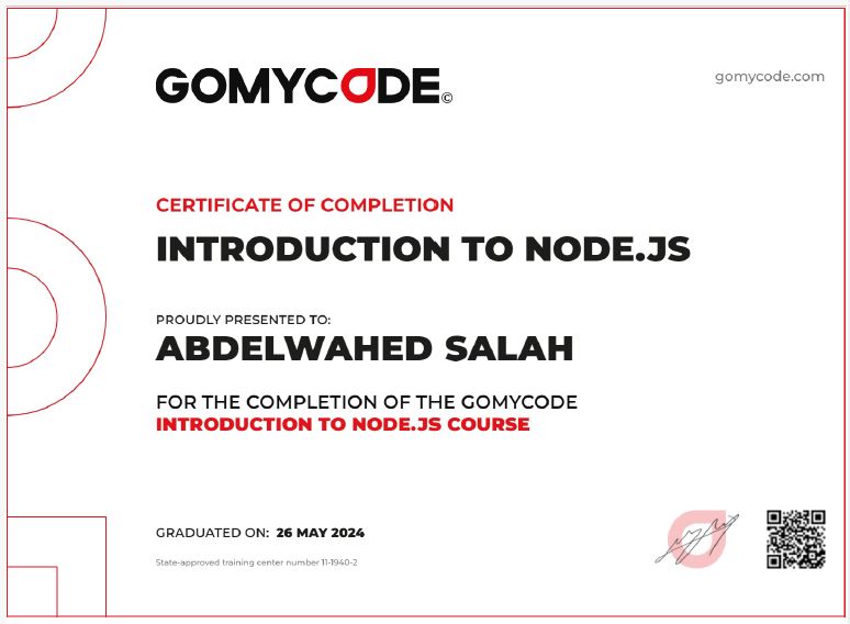 Abdelwahed Salah on LinkedIn: #reactjs #nodejs #gomycode # ... Abdelwahed Salah on LinkedIn: #reactjs #nodejs #gomycode # ...
