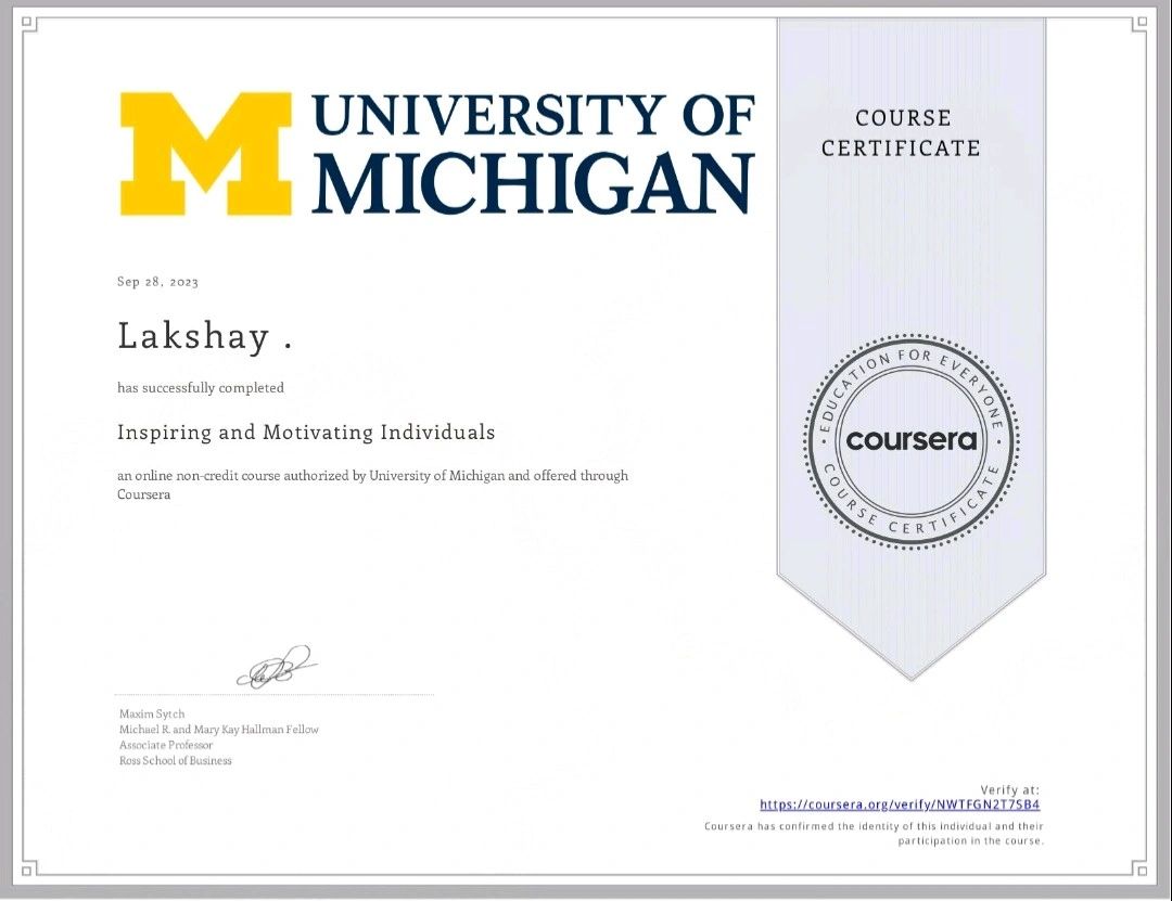 Lakshay Bhatia on LinkedIn: #chitkara #certificate Lakshay Bhatia on LinkedIn: #chitkara #certificate