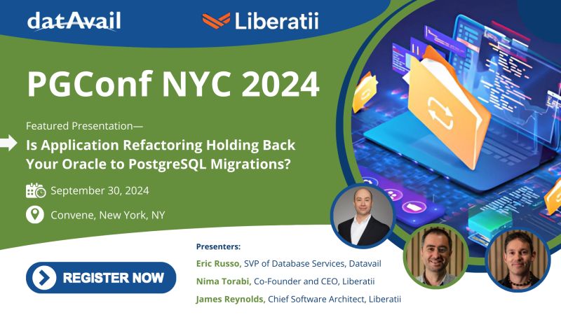 Datavail on LinkedIn: #pgconfnyc #postgresql #pgconf #database #dba #oracle Datavail on LinkedIn: #pgconfnyc #postgresql #pgconf #database #dba #oracle