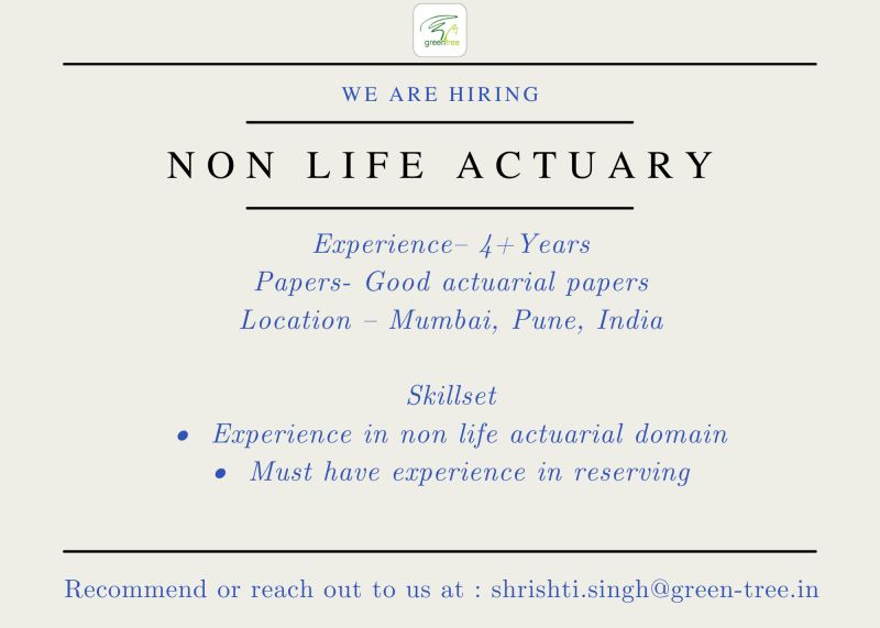 Shrishti Singh on LinkedIn: #actuary #actuarial #nonlife # ... Shrishti Singh on LinkedIn: #actuary #actuarial #nonlife # ...