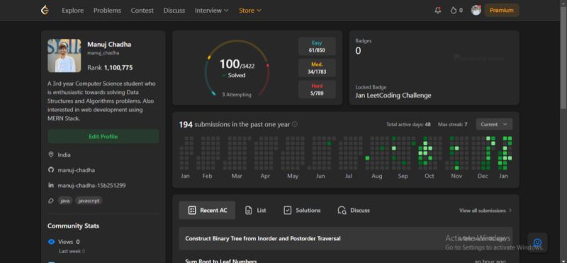 #leetcode #java #codingjourney #continuouslearning | Manuj Chadha | 10 ... #leetcode #java #codingjourney #continuouslearning | Manuj Chadha | 10 ...