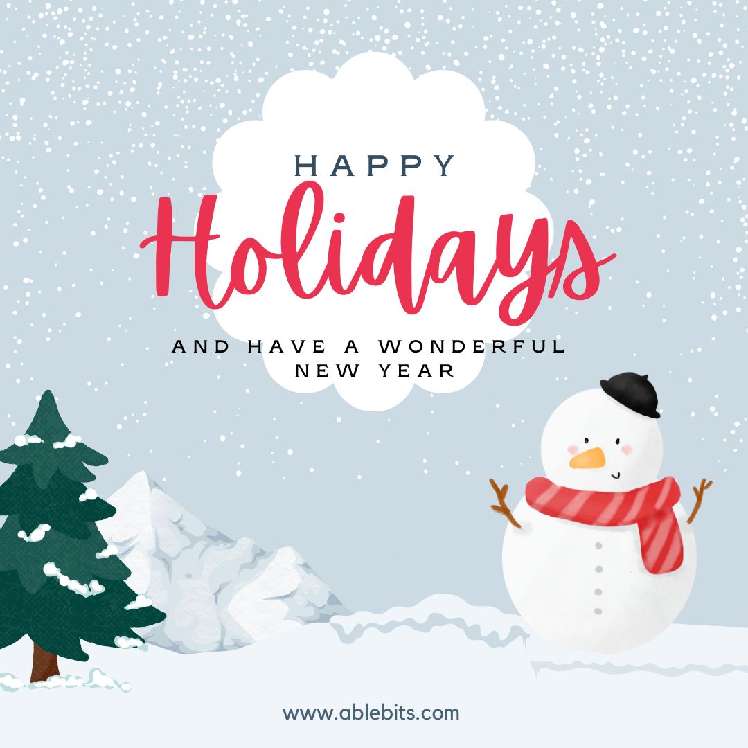 Ablebits on LinkedIn: 🌟Happy Holidays from the Ablebits team! We are ... Ablebits on LinkedIn: 🌟Happy Holidays from the Ablebits team! We are ...