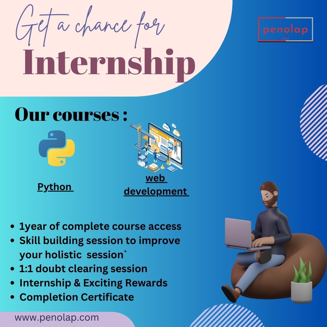 Penolap on LinkedIn: #penolap #internship #python #webdevelopment # ... Penolap on LinkedIn: #penolap #internship #python #webdevelopment # ...