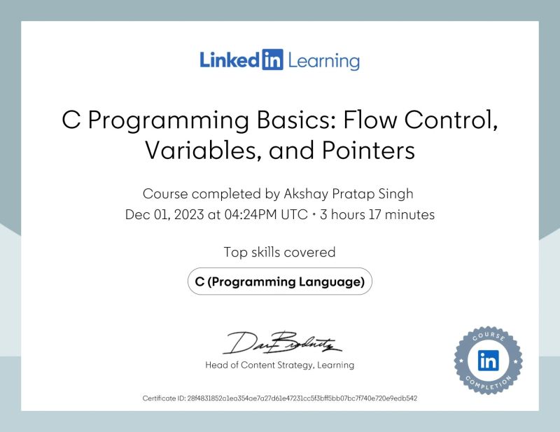 Akshay Pratap Singh on LinkedIn: #c Akshay Pratap Singh on LinkedIn: #c