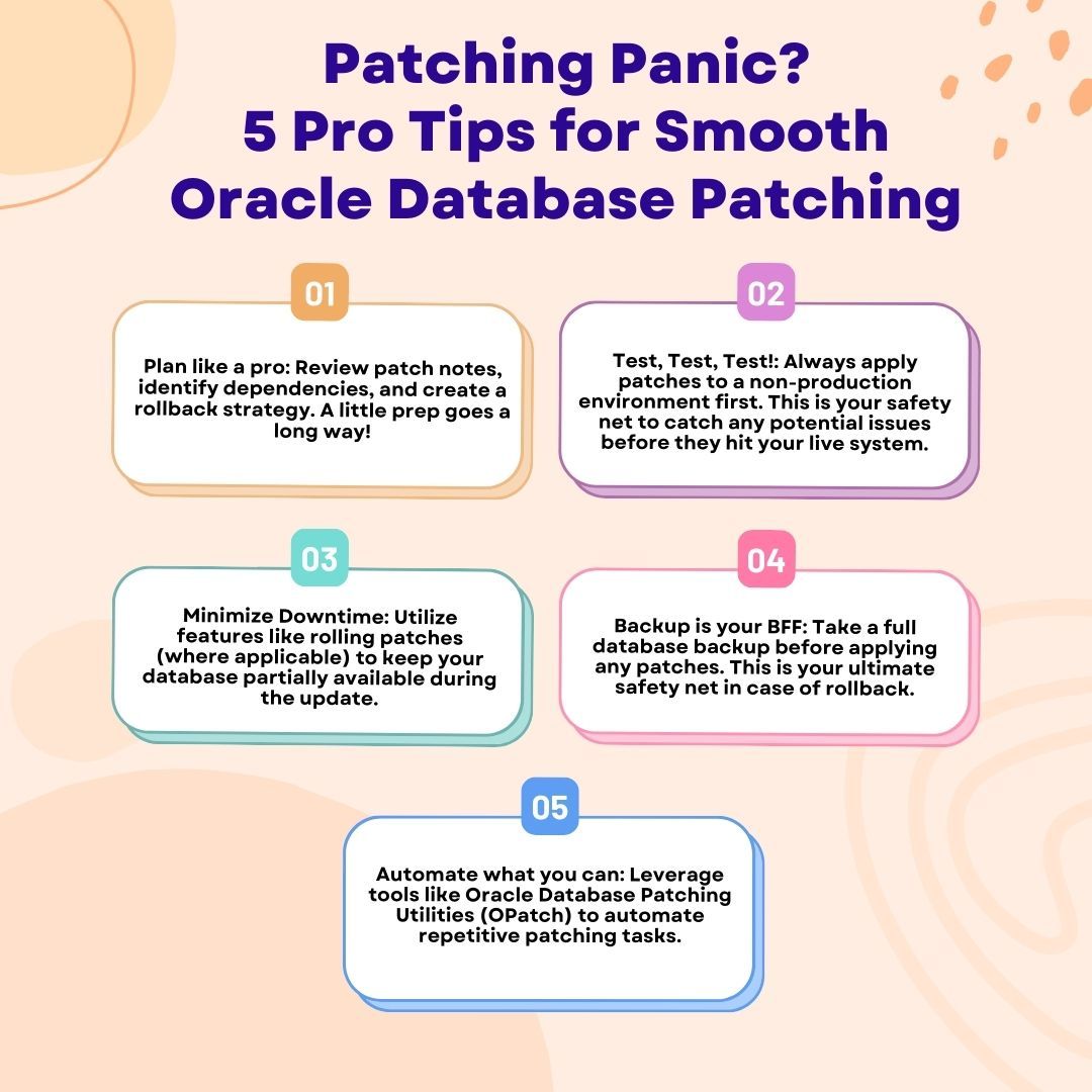 How to avoid patching panic: 5 tips | ORADBA Online Training and ... How to avoid patching panic: 5 tips | ORADBA Online Training and ...