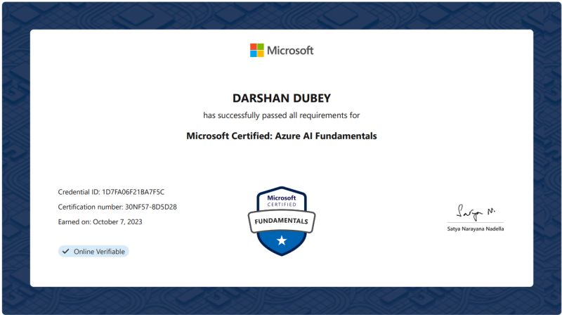 Darshan Dubey on LinkedIn: #azure #microsoftazure #tietoevry #ai900 # ... Darshan Dubey on LinkedIn: #azure #microsoftazure #tietoevry #ai900 # ...