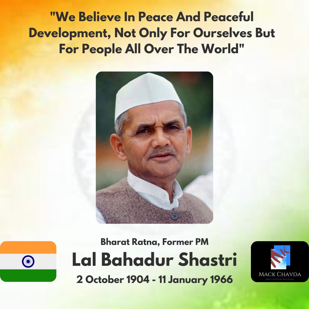 Mayank Chavda on LinkedIn: #lalbahadurshastrijayanti Mayank Chavda on LinkedIn: #lalbahadurshastrijayanti