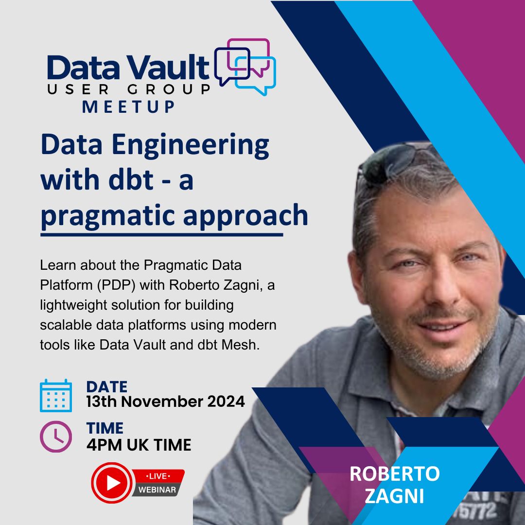 Data Vault User Group on LinkedIn: #datavaultcommunity #dataengineering ... Data Vault User Group on LinkedIn: #datavaultcommunity #dataengineering ...