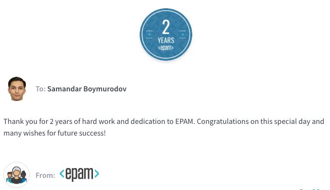 Samandar Boymurodov on LinkedIn: #epamsystems #anniversary #thankyou # ... Samandar Boymurodov on LinkedIn: #epamsystems #anniversary #thankyou # ...