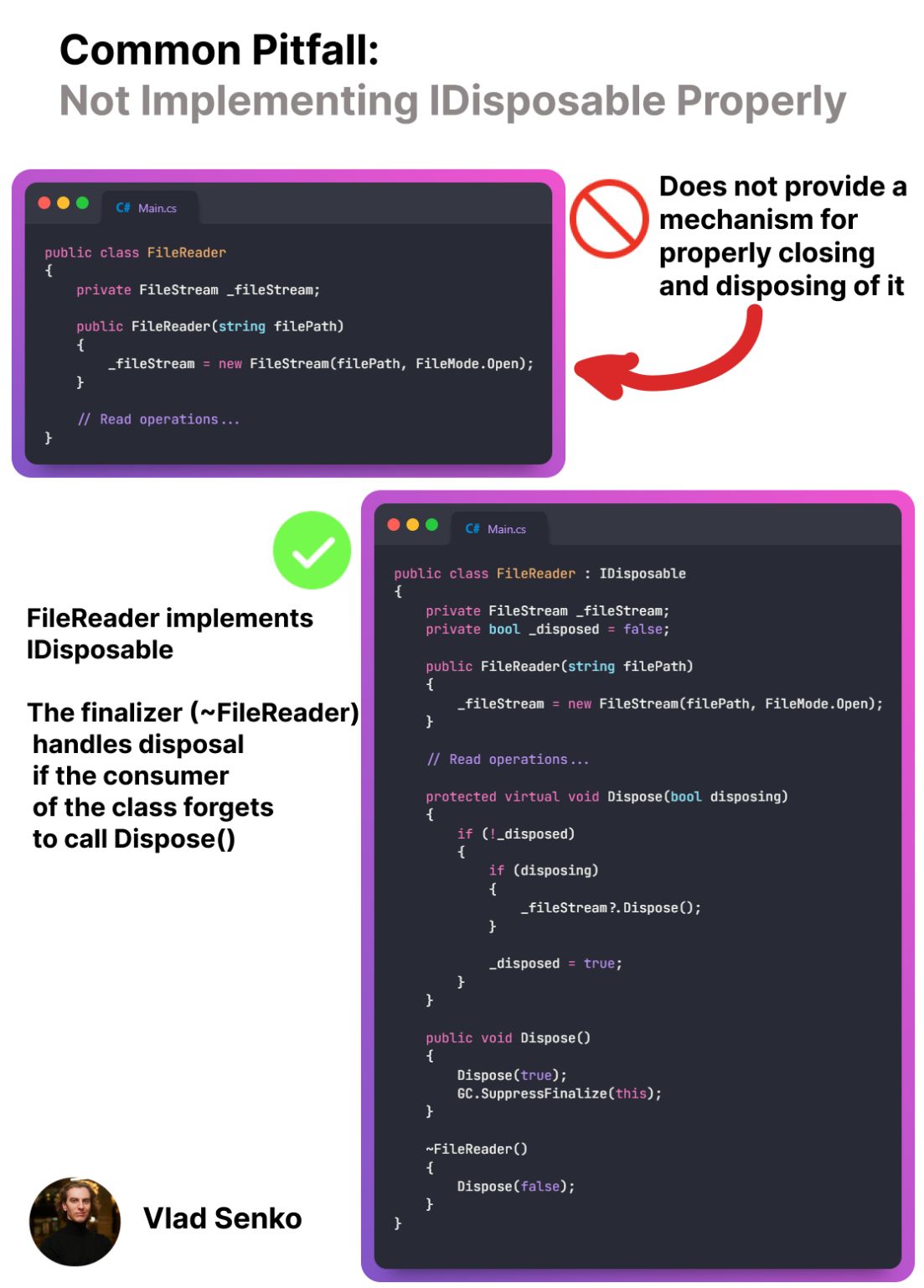 Vlad Senko on LinkedIn: #dotnet #csharp #bestpractices #codingtips Vlad Senko on LinkedIn: #dotnet #csharp #bestpractices #codingtips