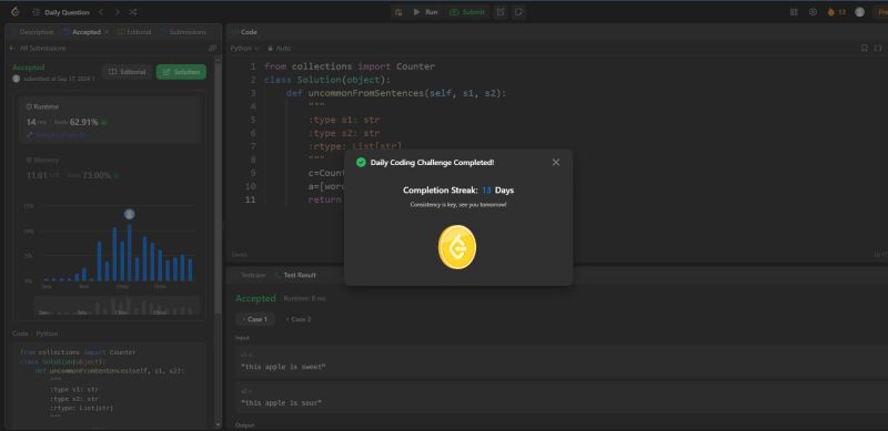 Day 13 of LeetCode: One Step Closer | Raj Patil posted on the topic ... Day 13 of LeetCode: One Step Closer | Raj Patil posted on the topic ...