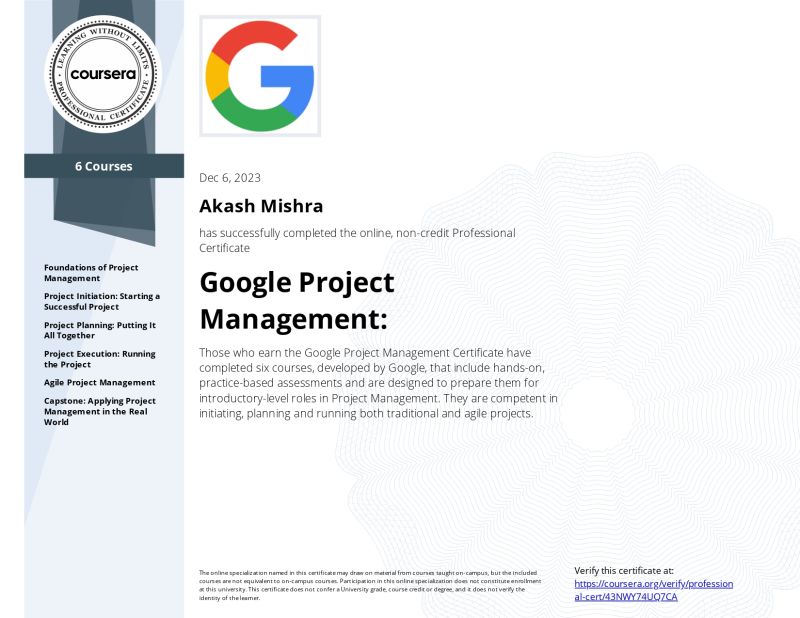 Akash Mishra on LinkedIn: Glad to share that I have successfully ... Akash Mishra on LinkedIn: Glad to share that I have successfully ...