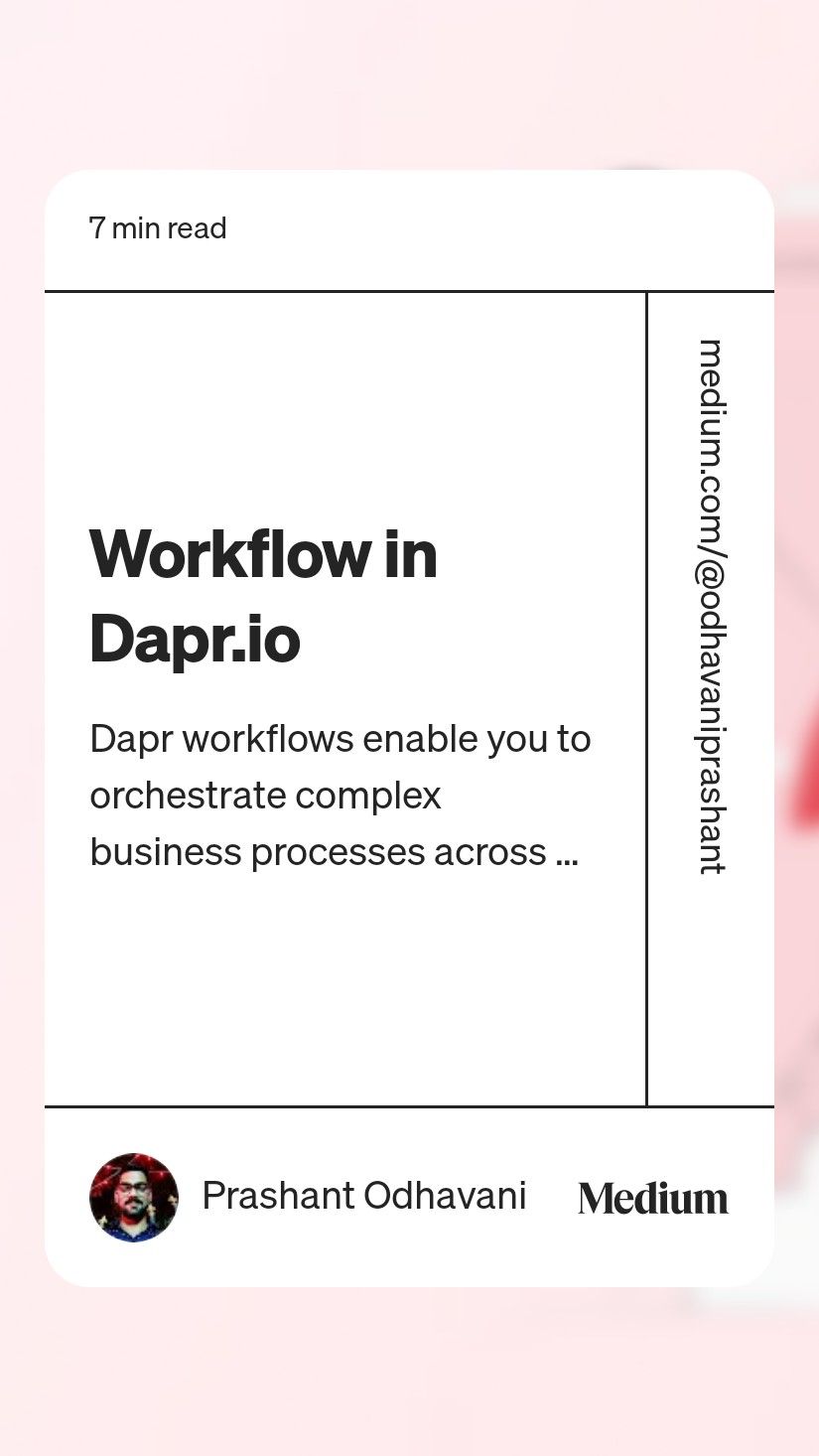 Prashant Odhavani on LinkedIn: #dapr #dotnet # ... Prashant Odhavani on LinkedIn: #dapr #dotnet # ...