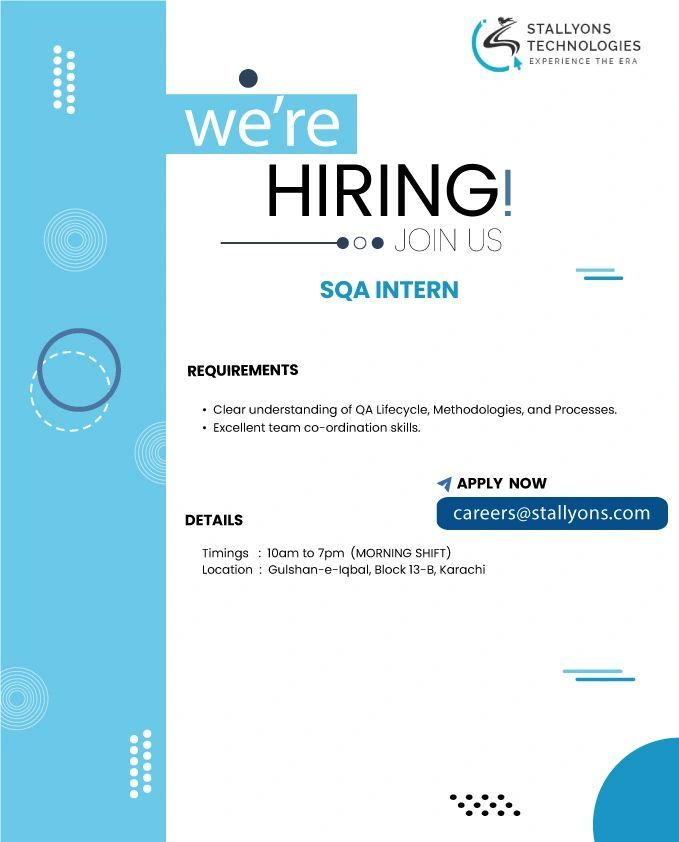 Pakistan IT Jobs on LinkedIn: #qaautomation #qatesting #qaengineers # ... Pakistan IT Jobs on LinkedIn: #qaautomation #qatesting #qaengineers # ...
