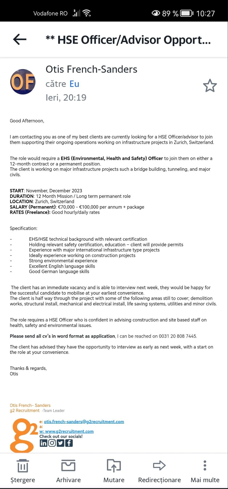 Ovidiu Adrian Vasile on LinkedIn: Great opportunity! HSE Advisor ... Ovidiu Adrian Vasile on LinkedIn: Great opportunity! HSE Advisor ...