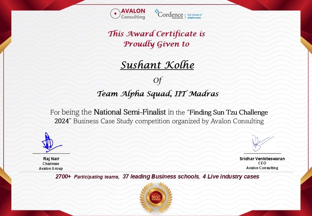 Sushant Kolhe on LinkedIn: #case #competition #consulting # ... Sushant Kolhe on LinkedIn: #case #competition #consulting # ...