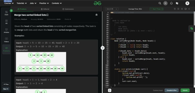 Samruddhi Jadhav on LinkedIn: #gfg160 #codingchallenge #problemsolving Samruddhi Jadhav on LinkedIn: #gfg160 #codingchallenge #problemsolving