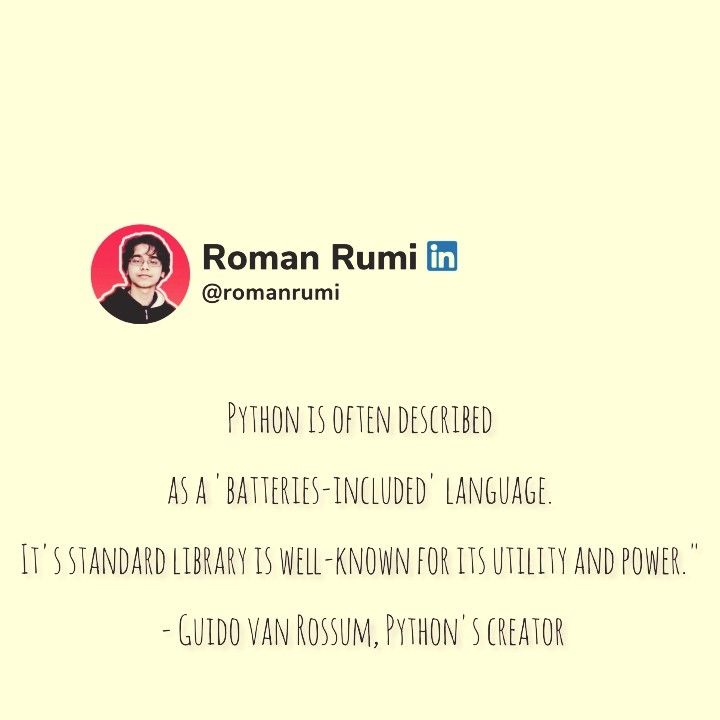 Roman Rumi on LinkedIn: #pythonprogramming #datascience # ... Roman Rumi on LinkedIn: #pythonprogramming #datascience # ...