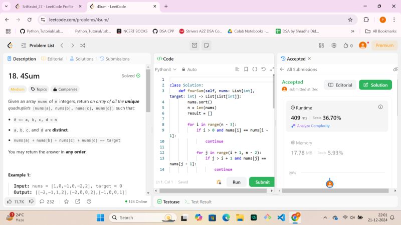Sri Hasini Parsa on LinkedIn: #100daysofcode #leetcode #dsa # ... Sri Hasini Parsa on LinkedIn: #100daysofcode #leetcode #dsa # ...