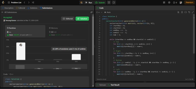 How to solve leetcode problem - 59 | Anurag Singh posted on the topic ... How to solve leetcode problem - 59 | Anurag Singh posted on the topic ...