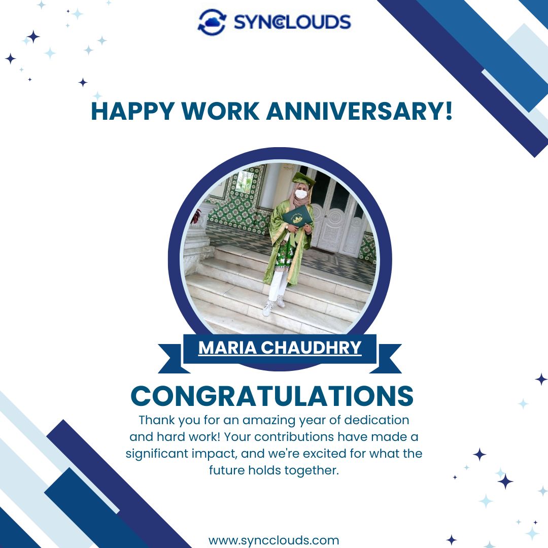 Maria Chaudhry on LinkedIn: Thank you Sync Clouds Maria Chaudhry on LinkedIn: Thank you Sync Clouds