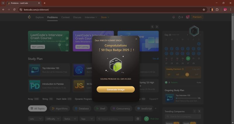 ANKUSH KUMAR SINGH on LinkedIn: #leetcode #dsa #codingjourney # ... ANKUSH KUMAR SINGH on LinkedIn: #leetcode #dsa #codingjourney # ...