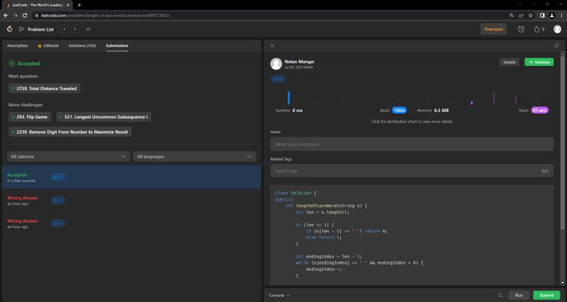 Netan Mangal on LinkedIn: #leetcode #leetcode #codingchallenge # ... Netan Mangal on LinkedIn: #leetcode #leetcode #codingchallenge # ...