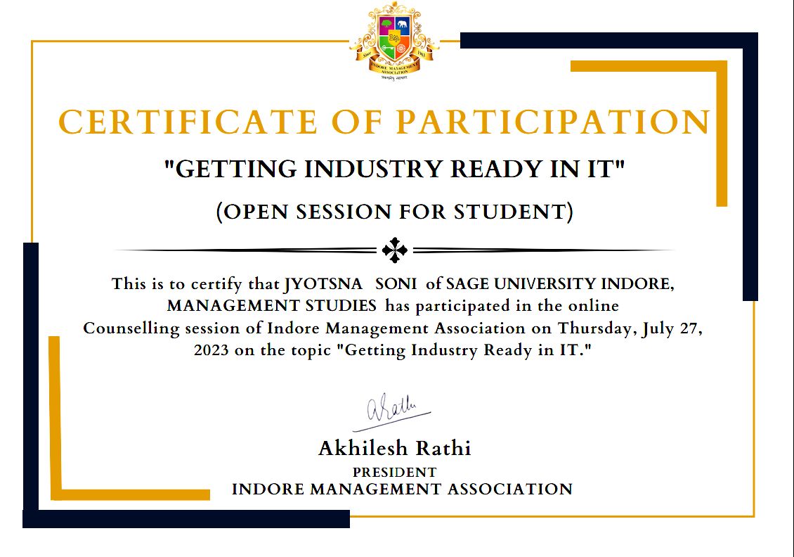 Jyotsna Soni on LinkedIn: *Certificate Of Participation IMA ... Jyotsna Soni on LinkedIn: *Certificate Of Participation IMA ...