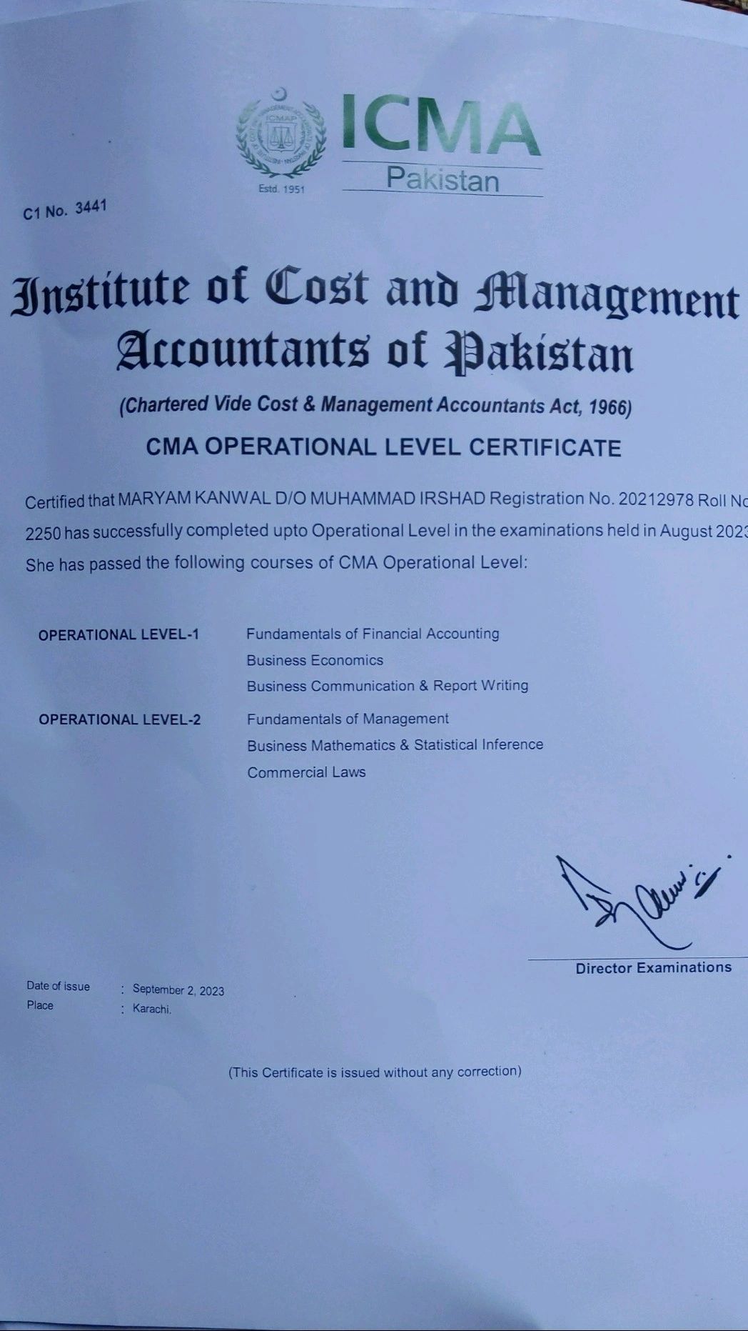 Maryam kanwal on LinkedIn: I am honored to announce that I've completed ... Maryam kanwal on LinkedIn: I am honored to announce that I've completed ...