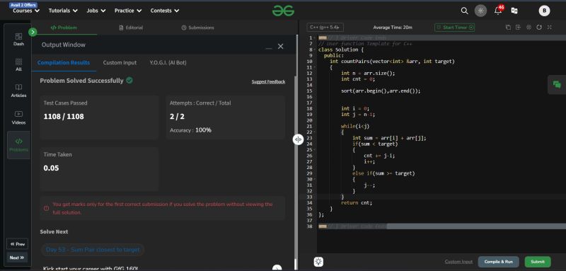 Bhupesh Chavan on LinkedIn: #gfg #codingchallenge #dsa #problemsolving ... Bhupesh Chavan on LinkedIn: #gfg #codingchallenge #dsa #problemsolving ...