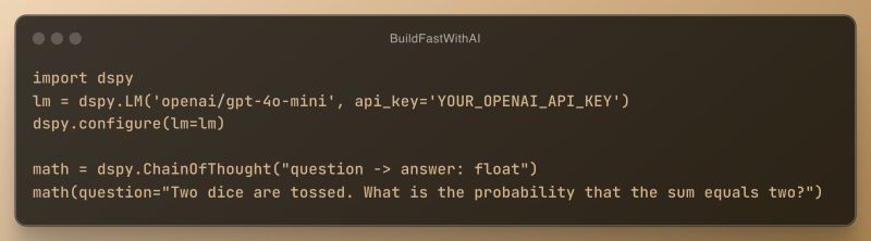 Build Fast with AI on LinkedIn: #opensource #generativeai #python #dspy ... Build Fast with AI on LinkedIn: #opensource #generativeai #python #dspy ...