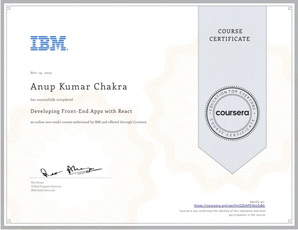 Anup kumar Chakra on LinkedIn: I am thrilled to announce that I have ... Anup kumar Chakra on LinkedIn: I am thrilled to announce that I have ...