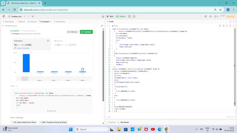 100 Days of C coding challenge Day 97 | Sri harini Singaravelu 100 Days of C coding challenge Day 97 | Sri harini Singaravelu