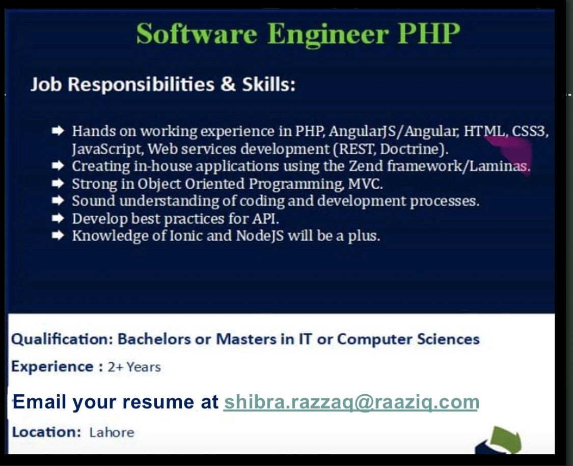 Raaziq International PVT LTD on LinkedIn: #phpdeveloper #software # ... Raaziq International PVT LTD on LinkedIn: #phpdeveloper #software # ...