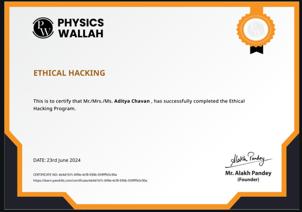 Aditya Chavan on LinkedIn: #cybersecurity #ethicalhacking # ... Aditya Chavan on LinkedIn: #cybersecurity #ethicalhacking # ...