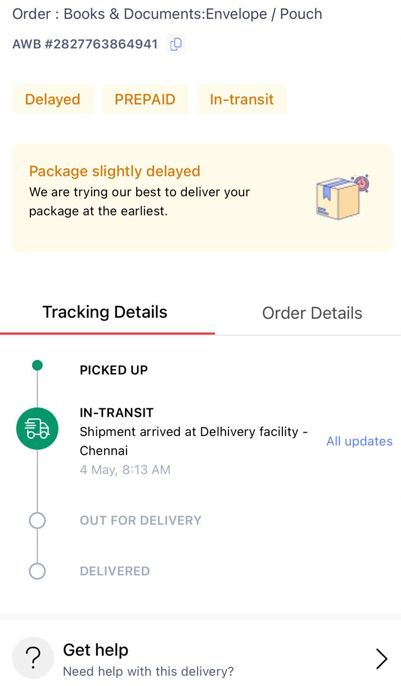 Delhivery courier delay from Bangalore to Chennai | Pradeep Arunachalam ... Delhivery courier delay from Bangalore to Chennai | Pradeep Arunachalam ...