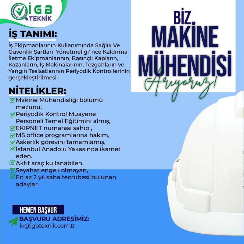 İstanbul Gözetim Belgelendirme Ve Teknik Muayene Hizm. Ltd. Şti posted ... İstanbul Gözetim Belgelendirme Ve Teknik Muayene Hizm. Ltd. Şti posted ...