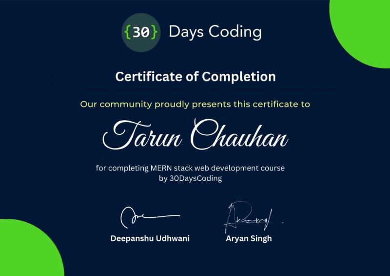Tarun Chauhan on LinkedIn: #mernstack #webdevelopment #30dayscoding # ... Tarun Chauhan on LinkedIn: #mernstack #webdevelopment #30dayscoding # ...