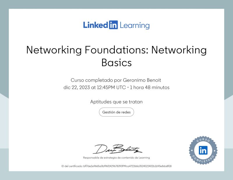 Gerónimo Benoit on LinkedIn: Networking Foundations Networking Basics ... Gerónimo Benoit on LinkedIn: Networking Foundations Networking Basics ...