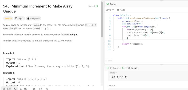 Adarsh Suman on LinkedIn: #day27 #leetcode945 #codingchallenge Adarsh Suman on LinkedIn: #day27 #leetcode945 #codingchallenge