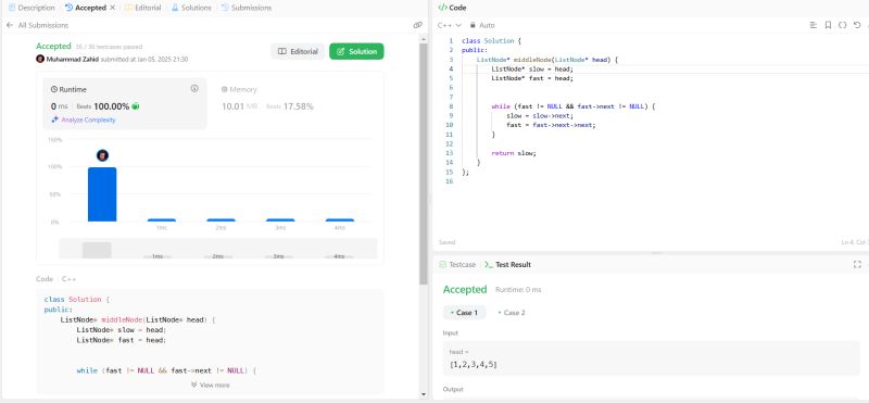 #leetcode #dsa #c #coding #linklist | Muhammad Zahid #leetcode #dsa #c #coding #linklist | Muhammad Zahid