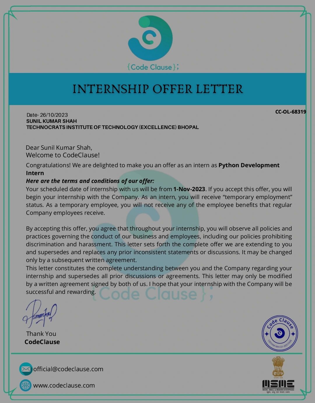 SUNIL SHAH on LinkedIn: #codeclause #internship #development # ... SUNIL SHAH on LinkedIn: #codeclause #internship #development # ...
