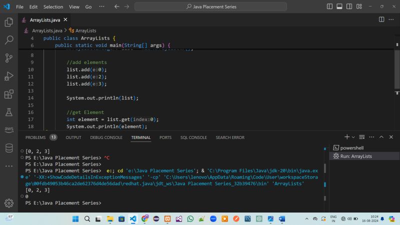 Sagar Singh on LinkedIn: #java #codingjourney #arraylist #apnacollege # ... Sagar Singh on LinkedIn: #java #codingjourney #arraylist #apnacollege # ...