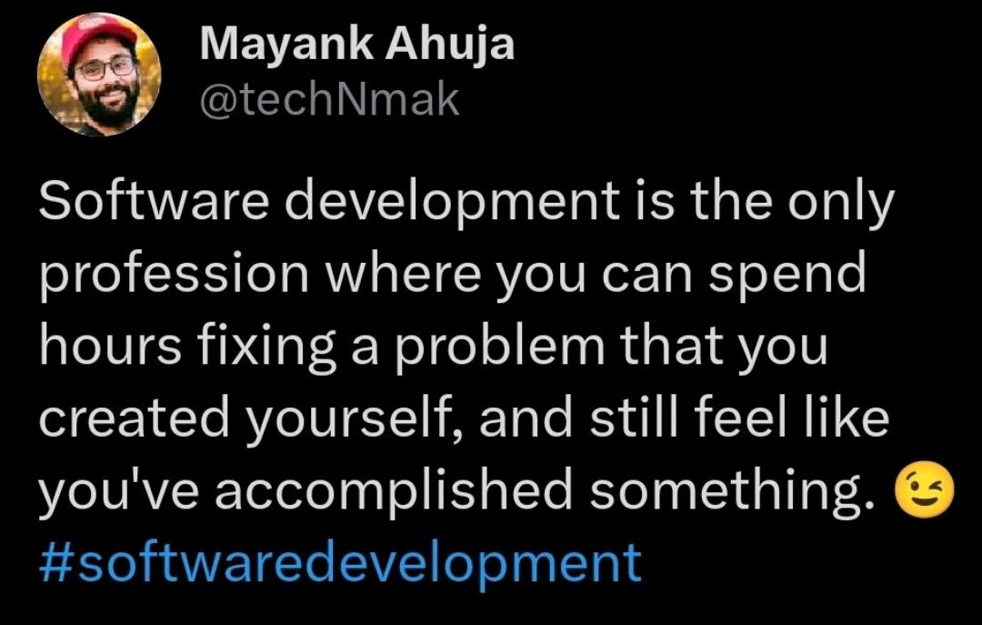 Mayank Ahuja on LinkedIn: #softwaredevelopment | 76 comments Mayank Ahuja on LinkedIn: #softwaredevelopment | 76 comments
