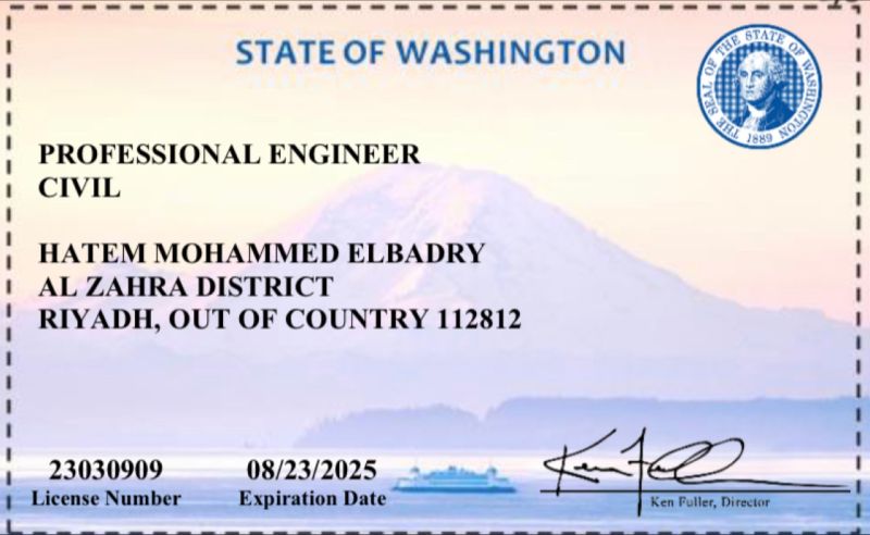 Hatem M ElBadry, P.E., PMP®, VMA, M.ASCE on LinkedIn: #pe_license | 35 ... Hatem M ElBadry, P.E., PMP®, VMA, M.ASCE on LinkedIn: #pe_license | 35 ...