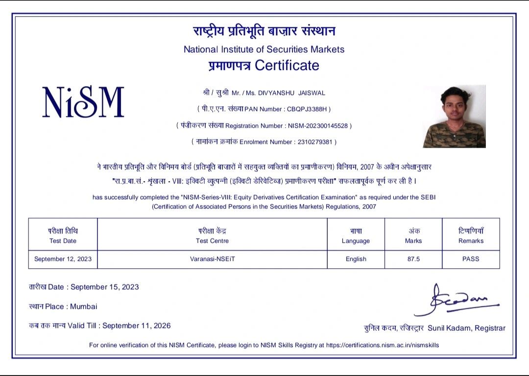 Divyanshu Jaiswal on LinkedIn: Hello everyone. Happy to share this ... Divyanshu Jaiswal on LinkedIn: Hello everyone. Happy to share this ...