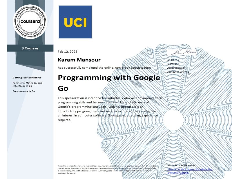 Karam Majdi on LinkedIn: #golang #goprogramming #concurrency #coursera ... Karam Majdi on LinkedIn: #golang #goprogramming #concurrency #coursera ...