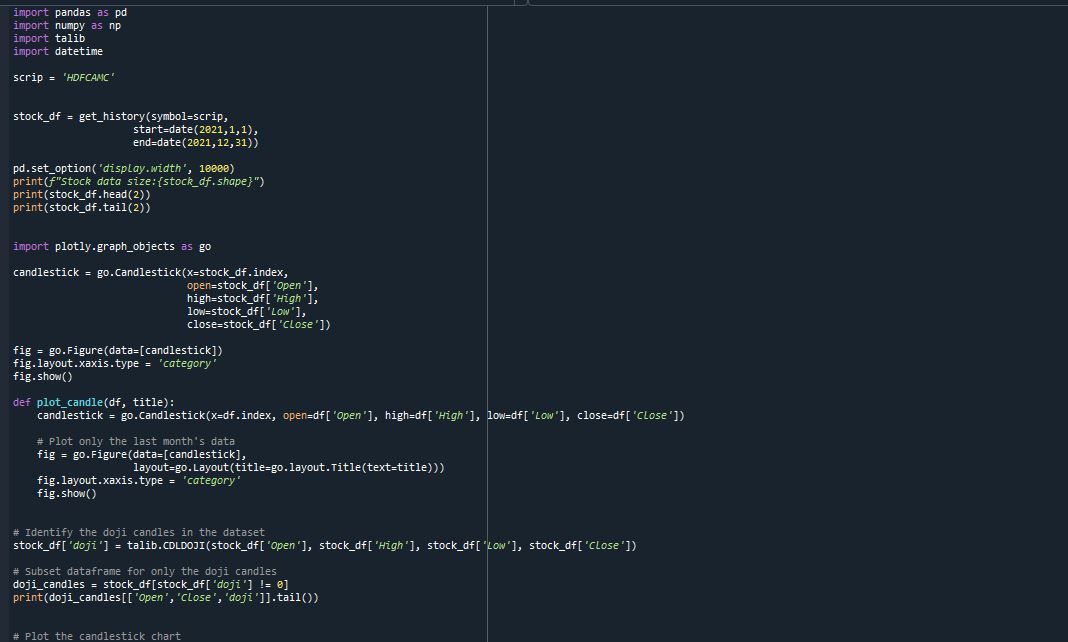 This code is about analyzing the stock prices of a particular company ... This code is about analyzing the stock prices of a particular company ...