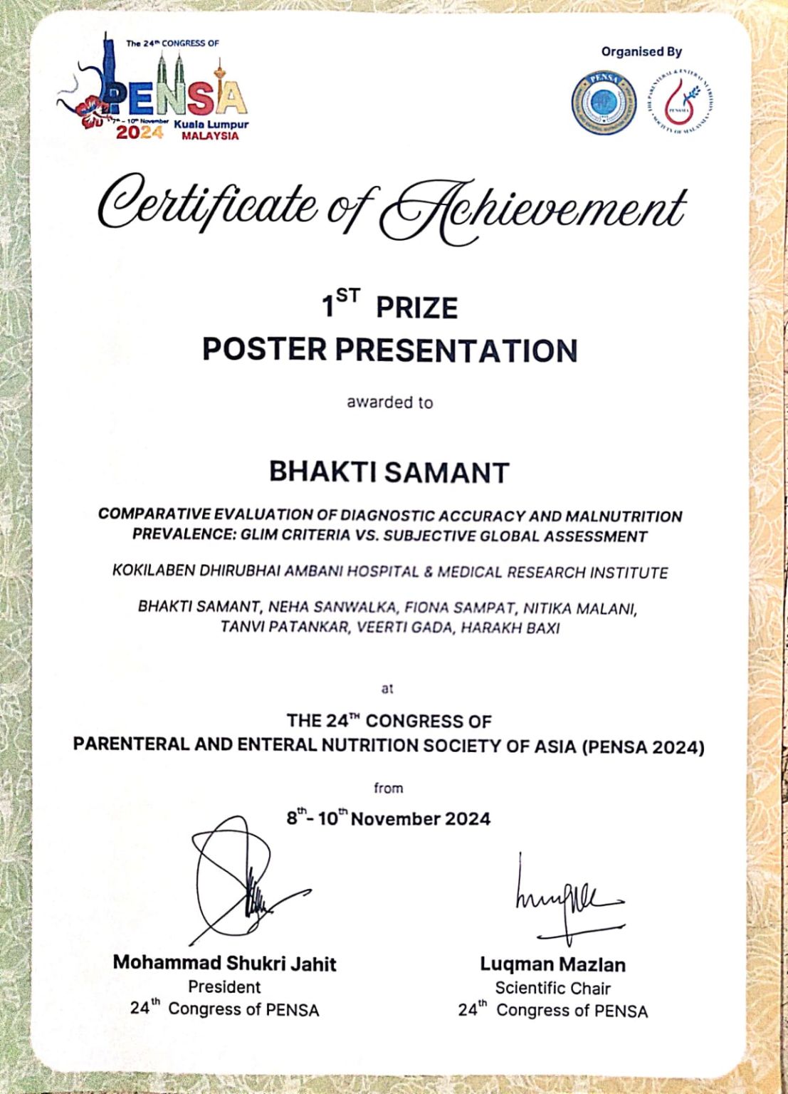 π Thrilled to Share This Achievement! π As part of my M.Sc. inβ¦ | Tanvi ... π Thrilled to Share This Achievement! π As part of my M.Sc. inβ¦ | Tanvi ...